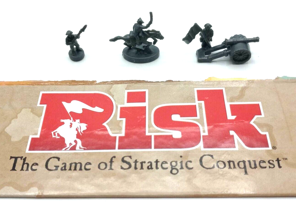 Risk Board Game Replacement Pieces Parts DARK GRAY Armies + Storage | eBay