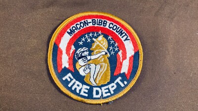 Bibb County Macon Georgia Fire Department Patch Fire Fighter Vintage GA | eBay
