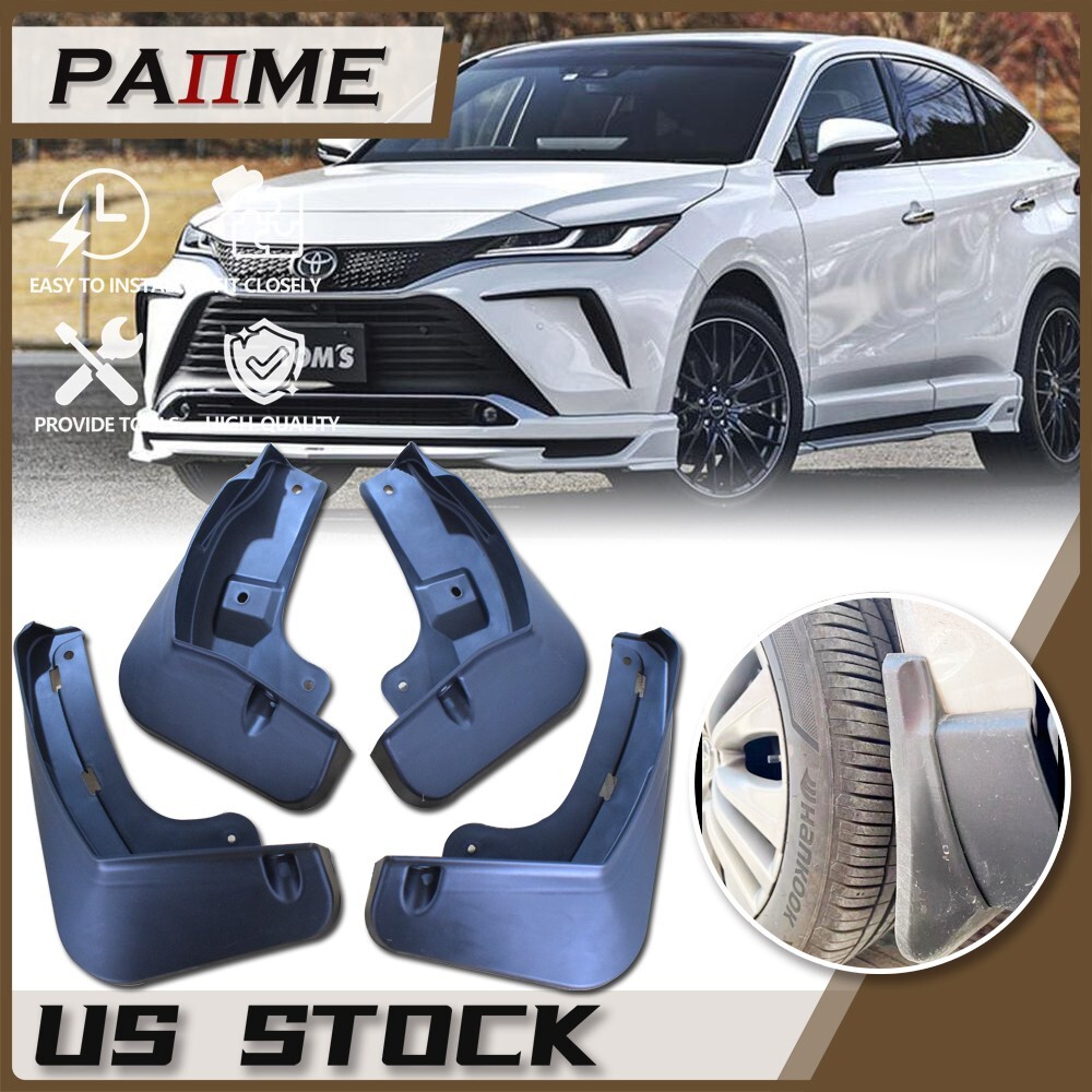 4 Pcs Mud Flaps For 2021-2023 Toyota Venz Harrier Front & Rear Splash ...