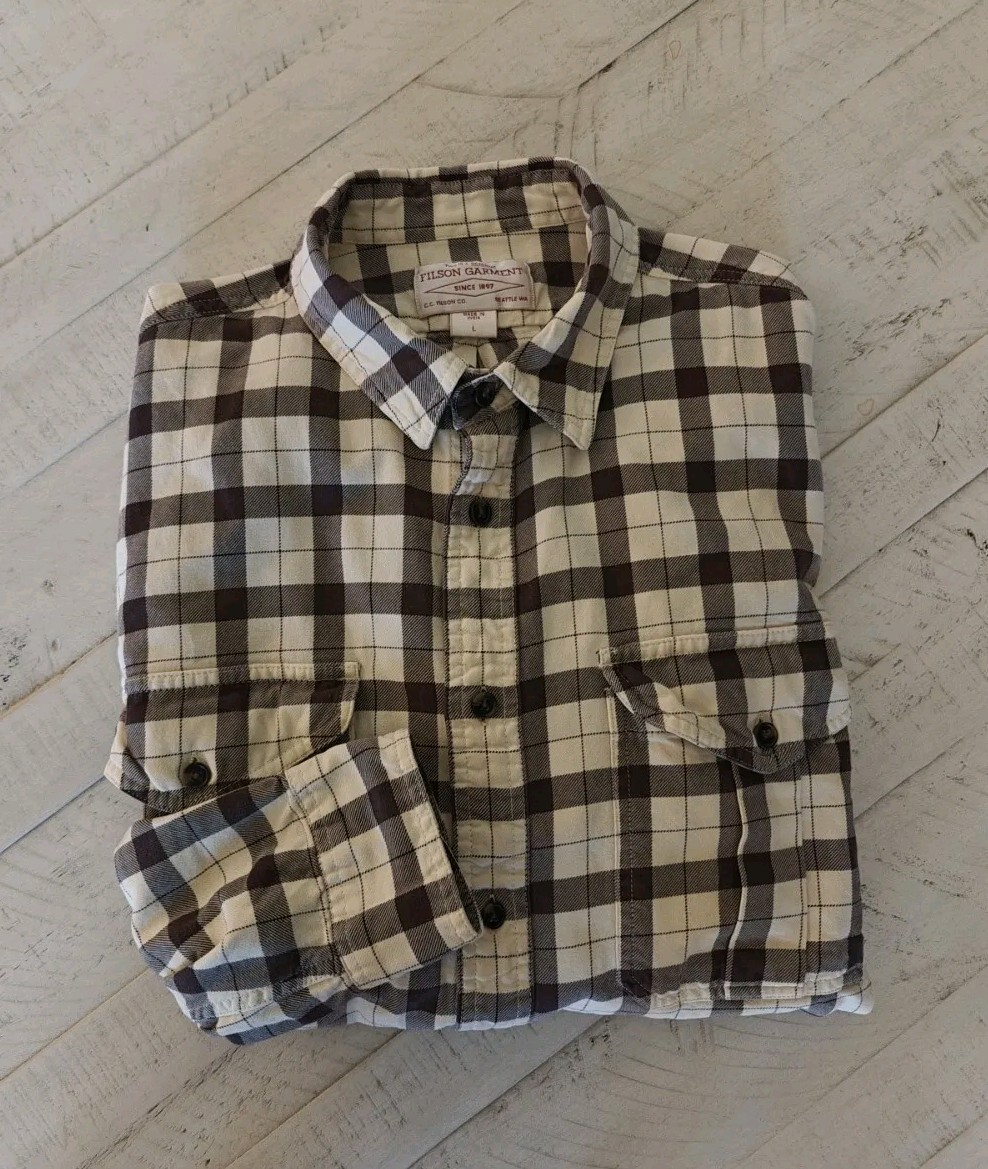Filson Alaskan Guide Lightweight Flannel Cotton Butto… - Gem