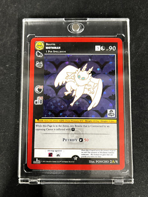 MetaZoo 1st Edition Mothman (White) Promo Holo Beastie Card (w/ Card ...