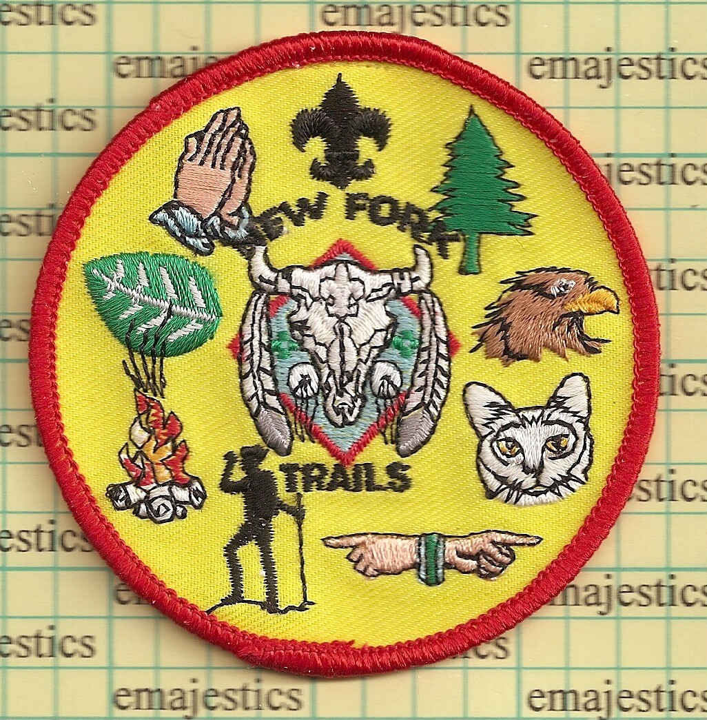 BSA TRAPPER TRAILS COUNCIL CAMP NEW FORK TRAILS MINT POCKET PATCH | eBay