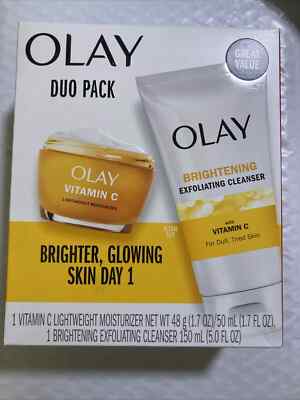 Olay Regenerist Vitamin C + Peptide 24 Duo Pack, Cleanser & Moisturizer ...