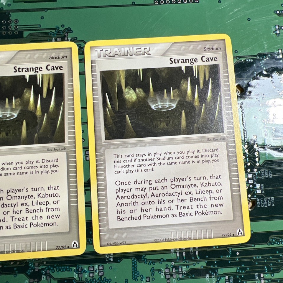 Strange Cave 77/92 EX Legend Maker Pokemon Card Trainer Stadium Non ...