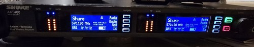 Shure AXT400 Axient Wireless Dual Receiver 470-698Mhz | eBay