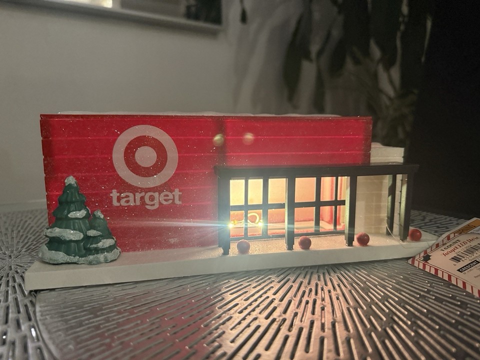 Target Bullseye Playground Light Up Target Store Christmas Figurine NEW ...
