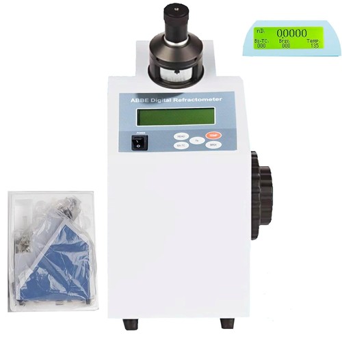 Digital ABBE Refractometer with Range Index 1.3000 ~ 1.7000nD RS232 ...