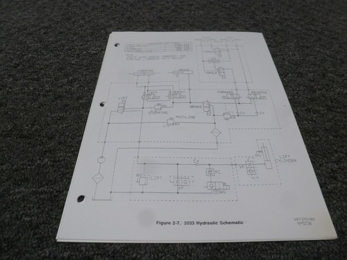 MEC 2033 2033ES Scissor Lift Work Platform Hydraulic Schematic Diagrams ...