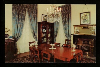 Interiors postcard Madison Indiana IN Lanier State Memorial Dining Room ...