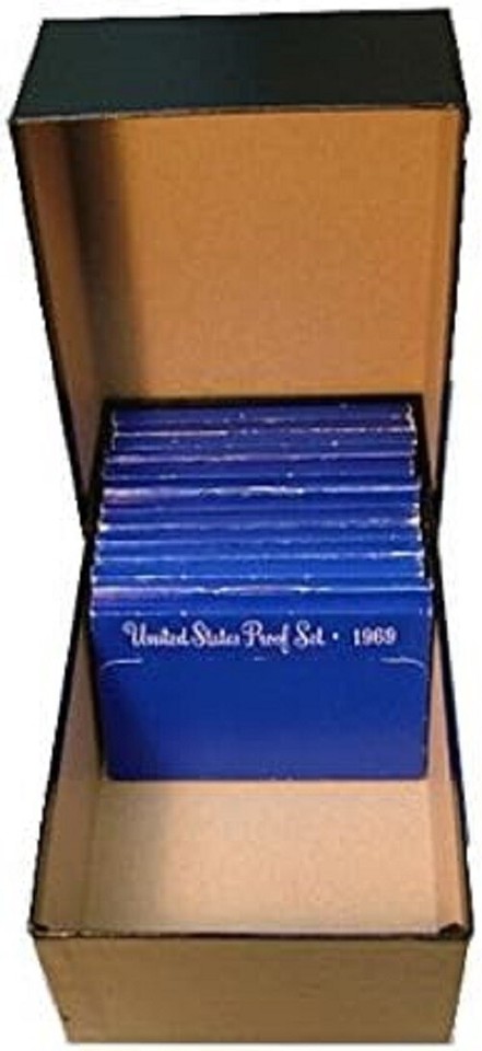 5 Heavy Duty Proof Set Boxes Holds 24 Sets Collection Durable/Strong ...