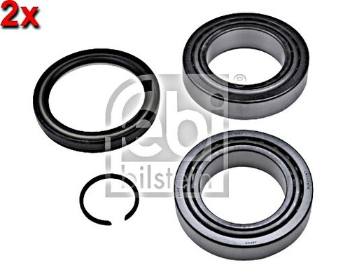 FEBI 2x Wheel Bearing Kit Front Left Right For MITSUBISHI L 200 82-05 ...