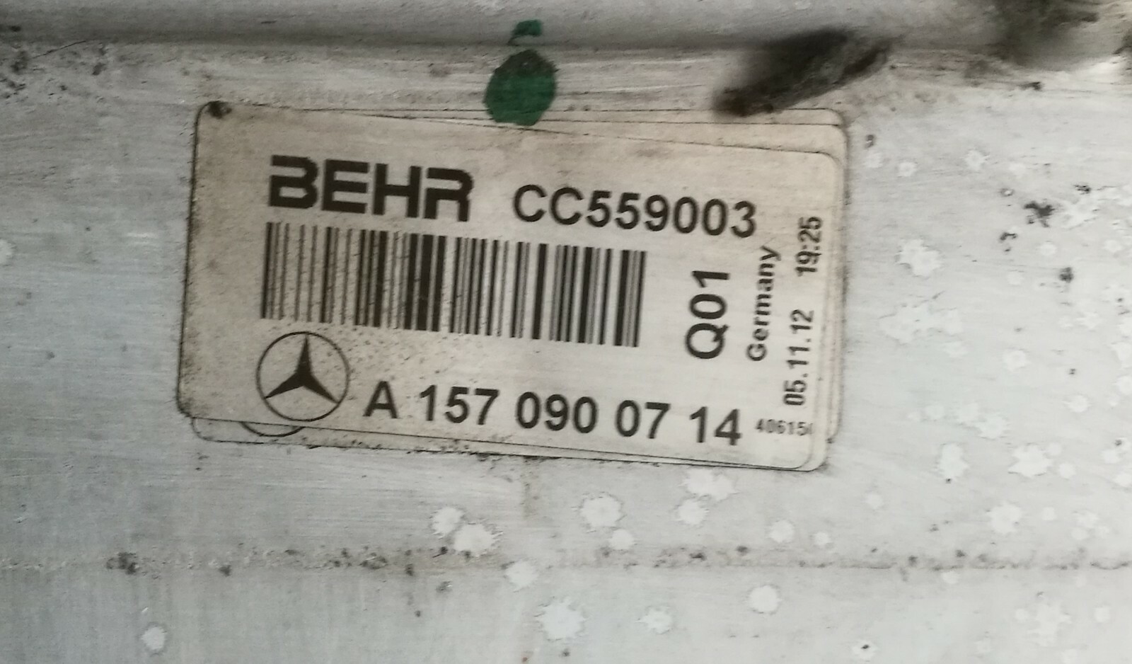 MERCEDES CL CL63 C216 S CLASS W221 S63 M157 INTERCOOLER RADIATOR ...