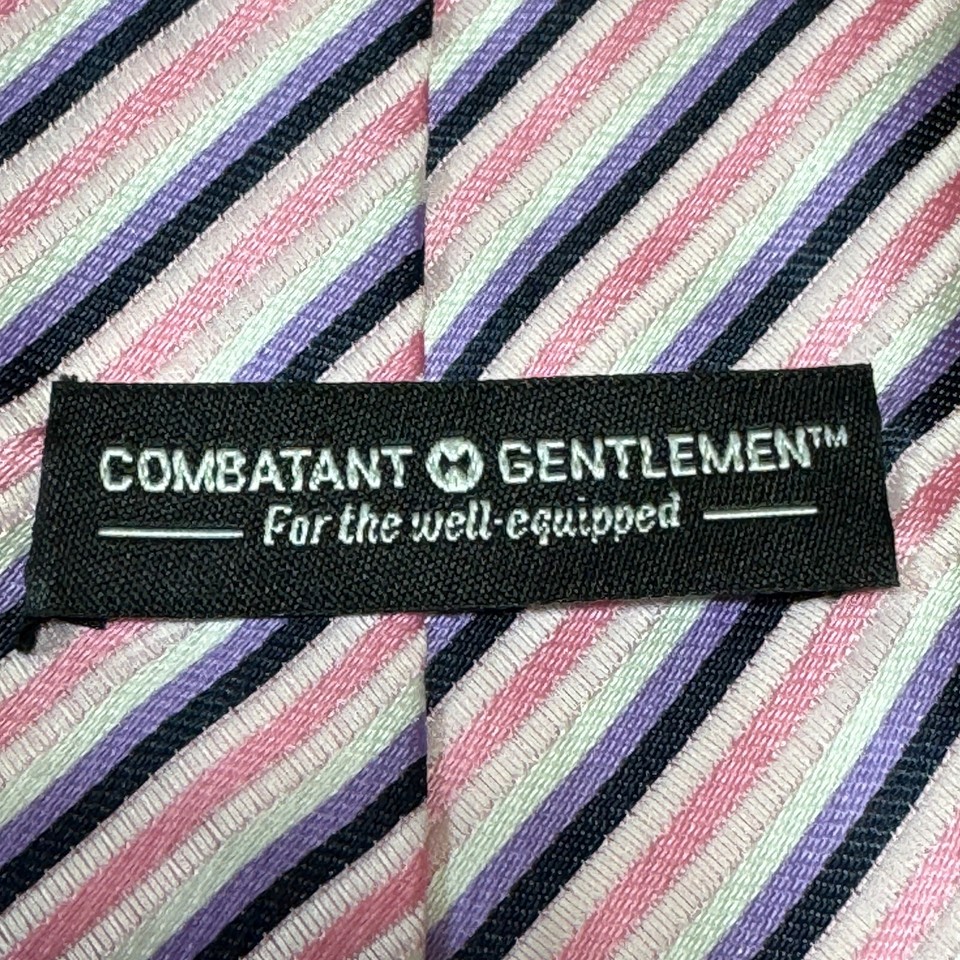 Combatant Gentlemen Luxury Neck Tie For the Well Equipped Pink Purple ...