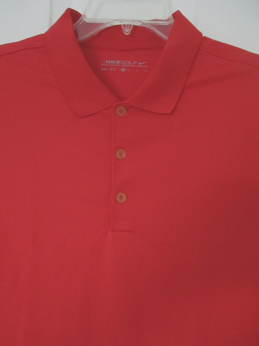 Nike Golf Dri-Fit Mens S/S Red Golf Polo Shirt NWOT - Size XL | eBay