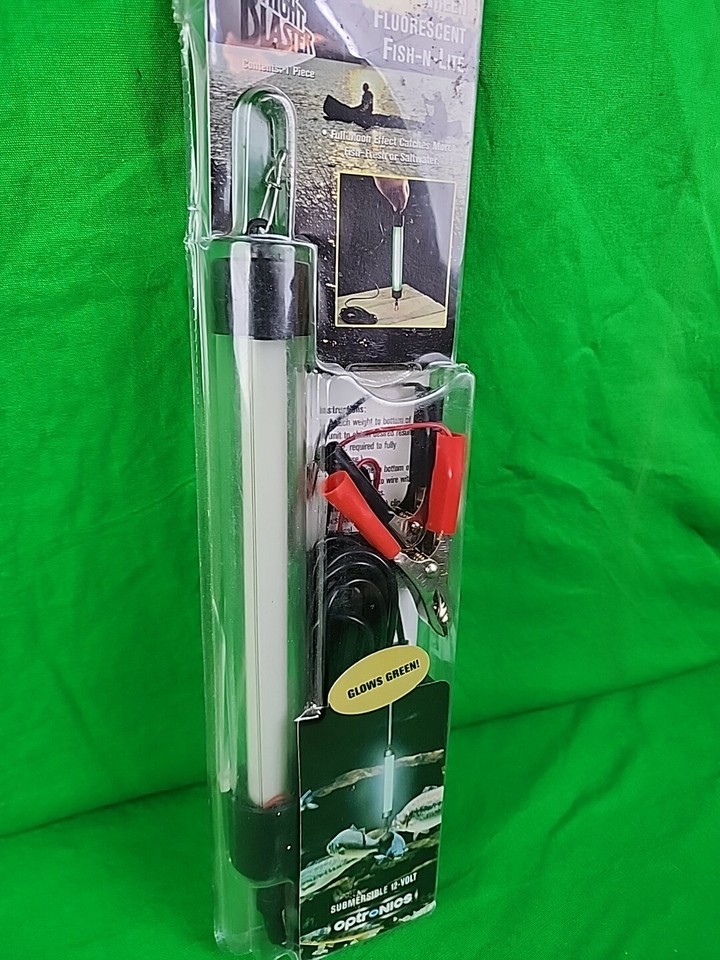 OPTRONICS NIGHT BLASTER UW-100G GREEN FLUORESCENT FISH-N-LITE 12V ...