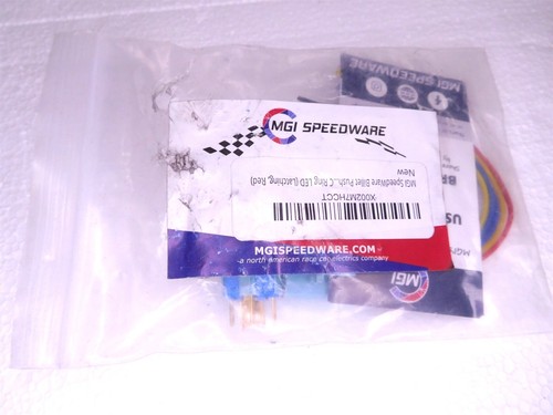 MGI SpeedWare Aluminum Push Button Switch 22mm w/ Socket 3A 12vDC RED (020625) | eBay