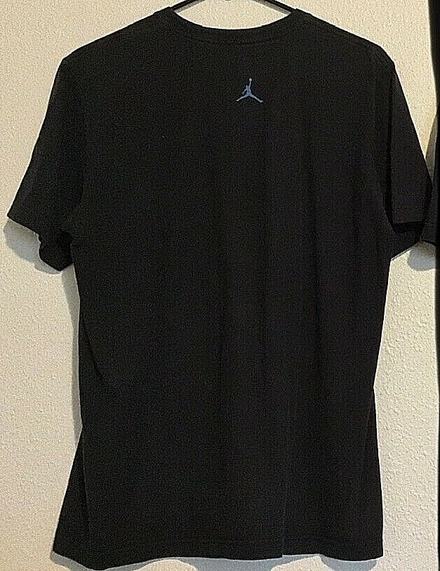 Jordan Radar Black Blue Gray Orange Men's M Volt YXL Dri-Fit T-Shirt ...