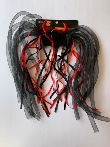 Halloween Head Bopper Headband ~ Devil Horns & Flashing Light Up Hair ...