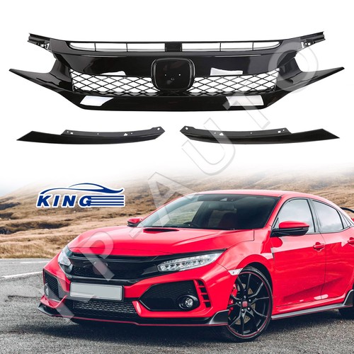 For 2016-2018 Honda Civic Front Grille Type R Style Hood Grill ...