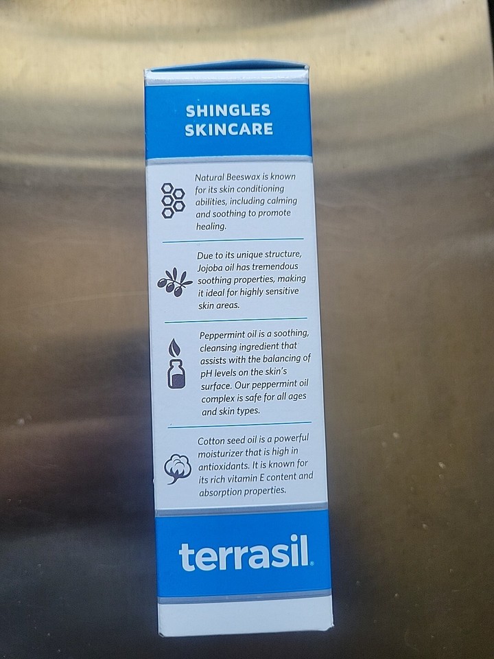Terrasil Shingles Skincare Ointment 1.5oz (45g) EXP 6/1/24 FREE ...