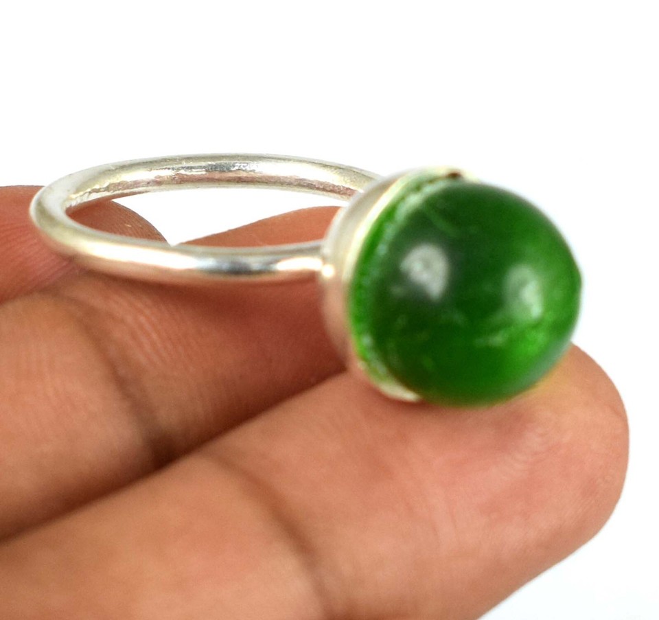 Valentine's Gift 23.55 Ct Round Green Topaz Gemstone Ball Certified ...