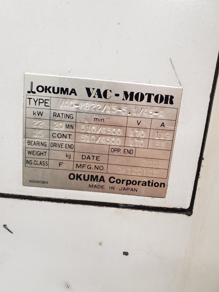 2001 Okuma LU15 Impact Twin-Turret CNC Turning Center Lathe | eBay