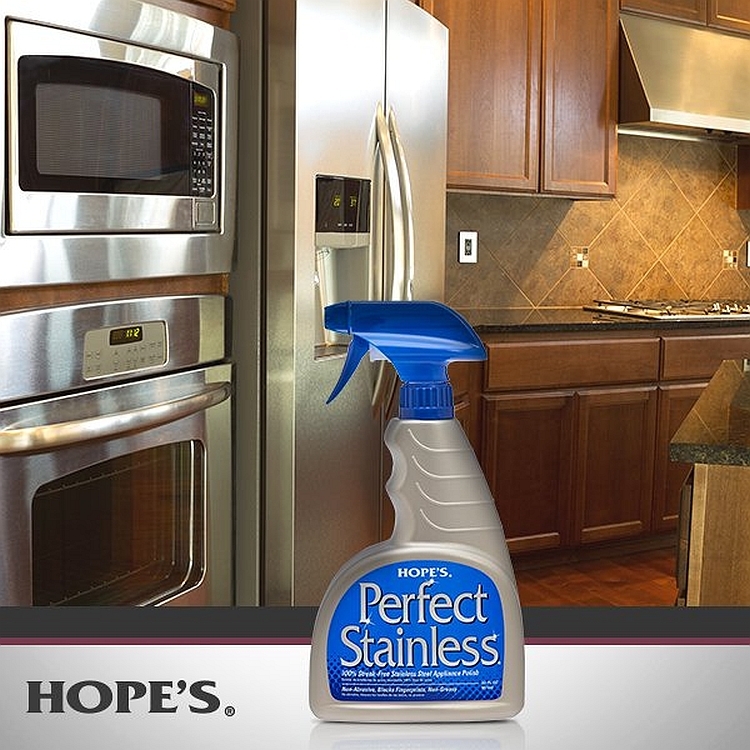 HOPE'S Perfect Stainless Steel Appliance Polish & cleaner 22 ounce ...