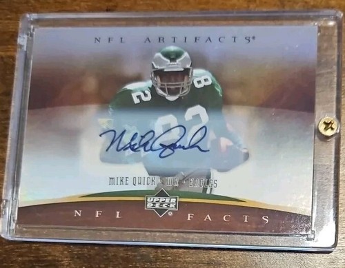 2007 Upper Deck Artifacts - NFL Facts Autographs #NF-MQ Mike Quick (AU ...