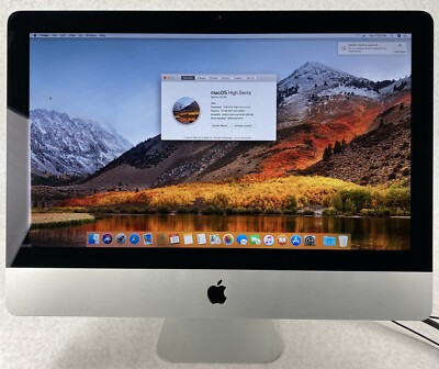 Apple A1311 iMac 21" 2009 3.0GHz Core 2 Duo 12GB RAM 500GB HDD os10.13 ...