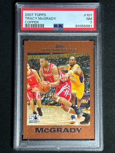 2007 Topps Copper Tracy McGrady Kobe Bryant #101 PSA Graded Card SSP ...