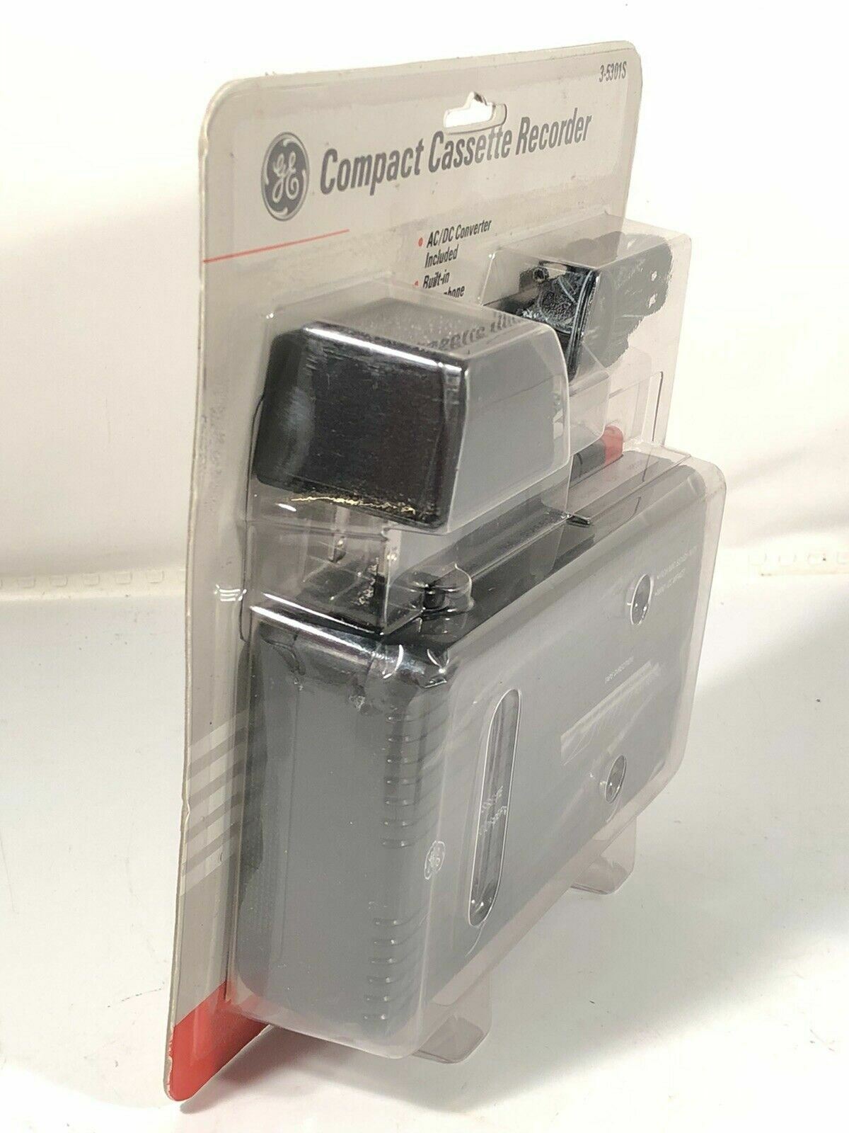 General Electric GE Compact Cassette Recorder Vintage Model 3-5301S w ...