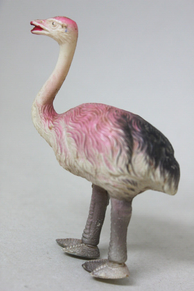RARE Antique CELLULOID ANIMAL OSTRICH TOY FIGURE | eBay
