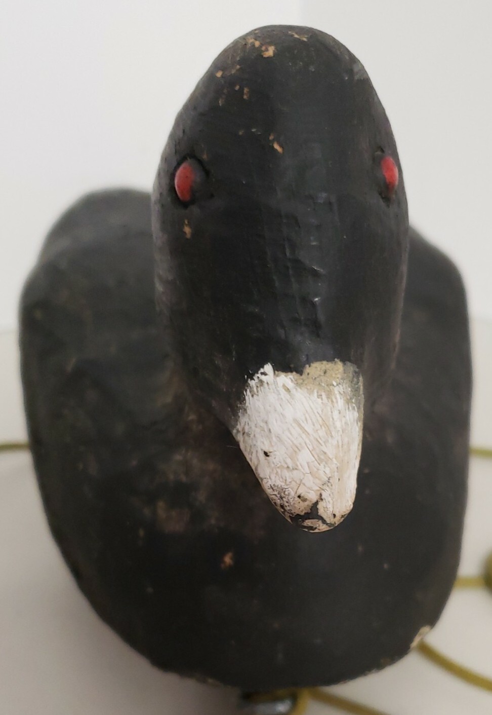 HERTERS VINTAGE DUCK DECOY AMERICAN COOT BALSA BODY 12" (STAND NOT ...