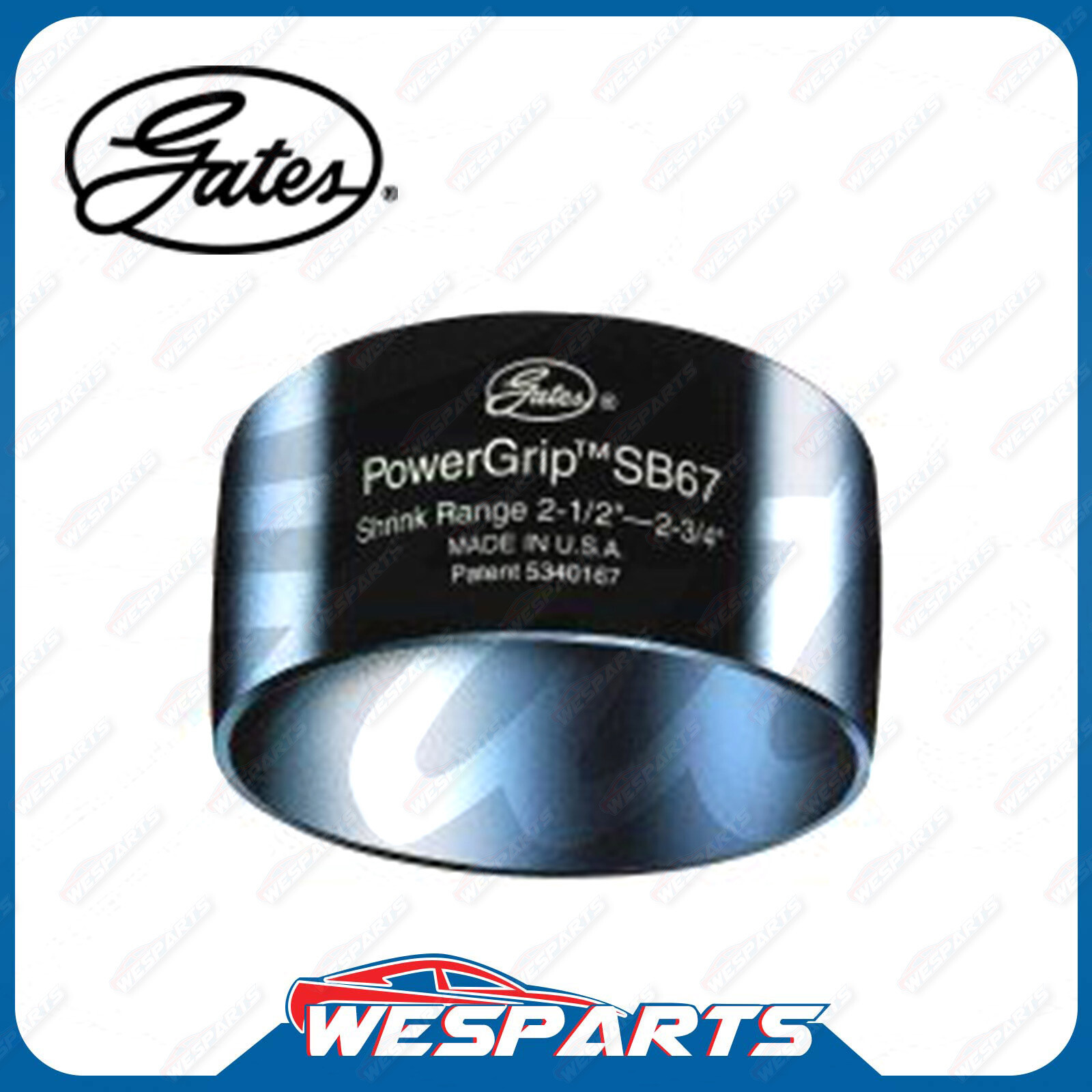 Gates PowerGrip Shrink Band Hose Clamps - Part Number SB73 Pack of 10 ...