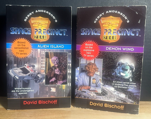 SPACE PRECINCT 2040 two-book lot by David Bischoff - 1st Printing ...
