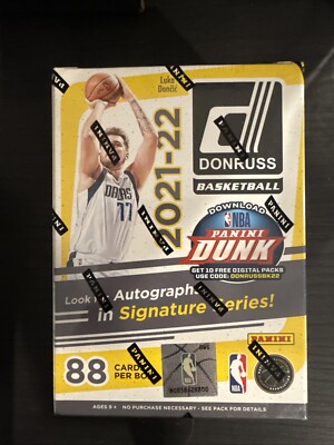 2021-22 Panini Donruss DUNK NBA Basketball Blaster Box 88 Cards Brand ...