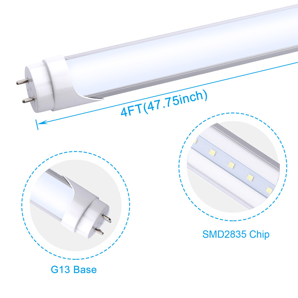 T8 4FT G13 Bi-Pin Led Tube Light Bulbs 18W 22W 28W 4 Foot 2 Pin Led ...