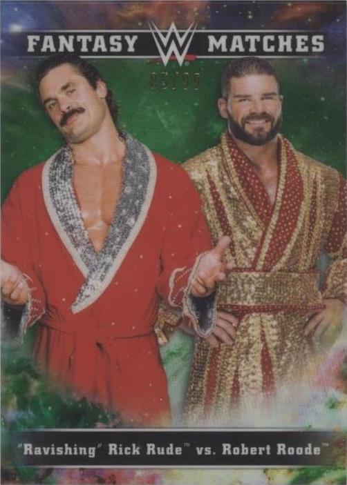 2020 Topps Chrome WWE - Fantasy Matches Bobby Roode, Rick Rude #FM-18 ...