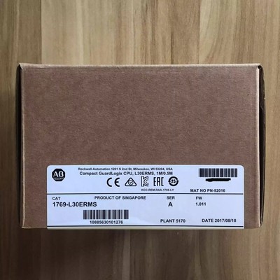 NEW Allen Bradley 1769-L30ERMS SER A Compact GuardLogix CPU AB ...