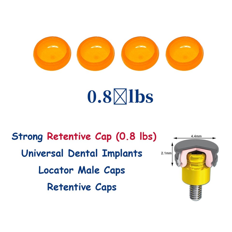 US Implant Retention Caps Set Insertion Extraction Remove Core Tool ...