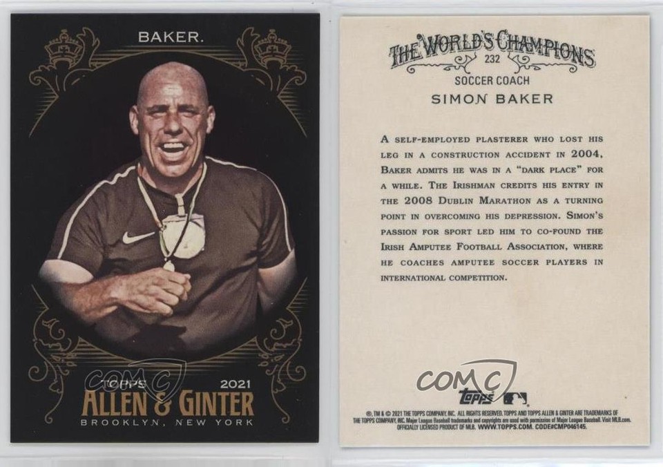 2021 Topps Allen & Ginter's X Simon Baker #232 2g8 | eBay UK