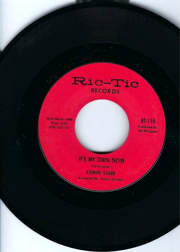 EDWIN STARR- "GIRLS ARE GETTIONG PRETTIER"/"IT'S MY TURN NOW"- RIC-TIC ...
