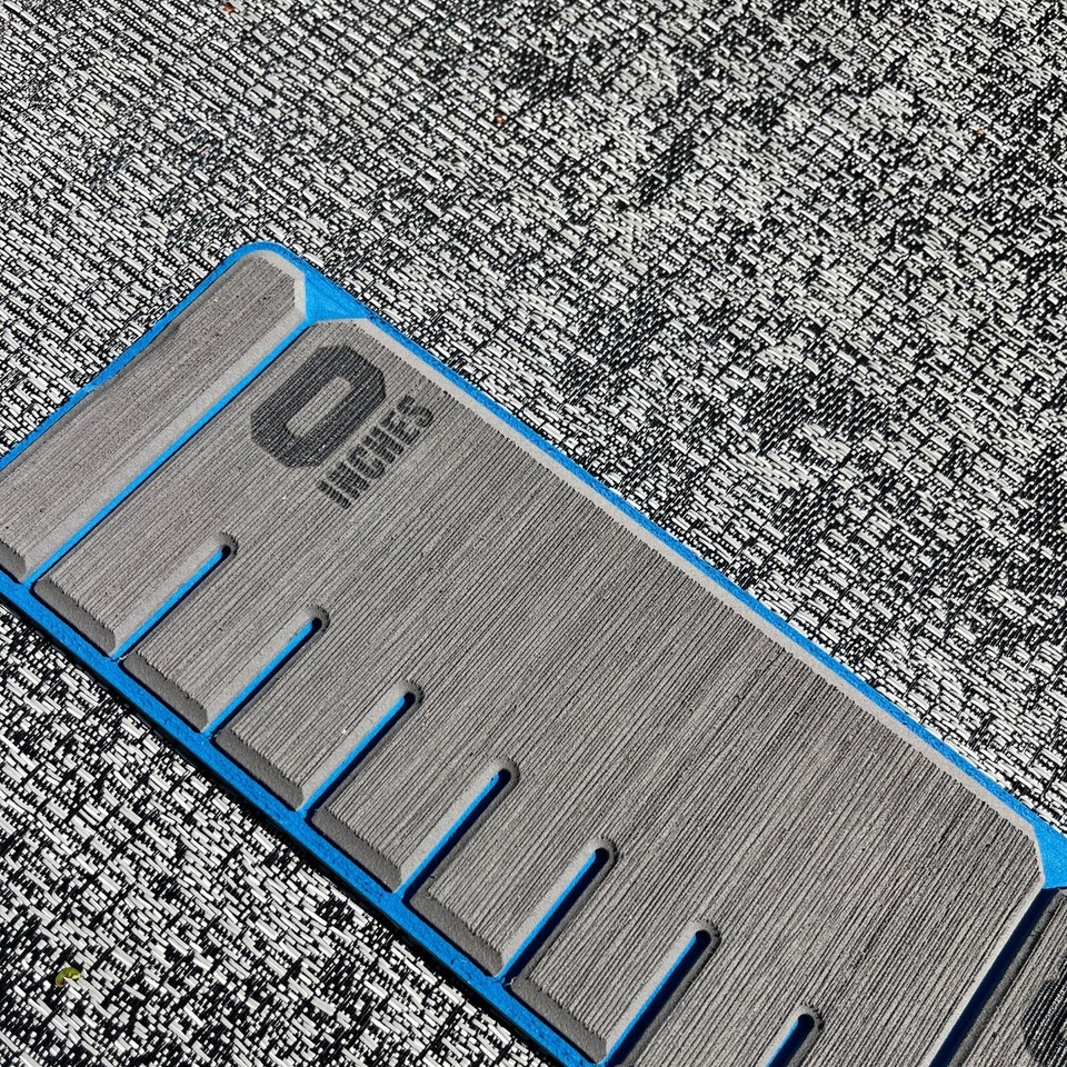 EVA Foam | 36" Fish Ruler for Boats | Dark Grey over Blue - Lasered | eBay