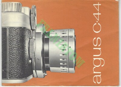 Vintage Argus C-44 Manual | eBay