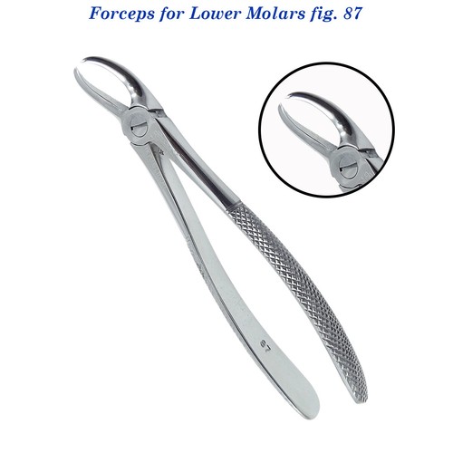Dental Surgical Extracting Tooth Forceps Fig.87 Lower Decayed Molars ...