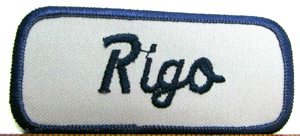 Rigo Name Jacket Patch Personalized Employee Work Shop Uniform ...