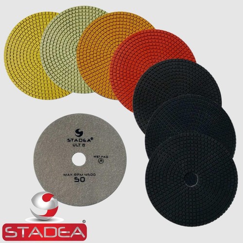 Stadea 7" Diamond Granite Polishing Pads Set For Granite Quartz Stones ...