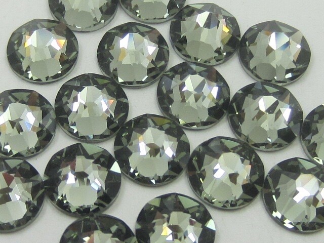 34ss BLACK DIAMOND (maxima) FLATBACK Rhinestones 18pcs. | eBay