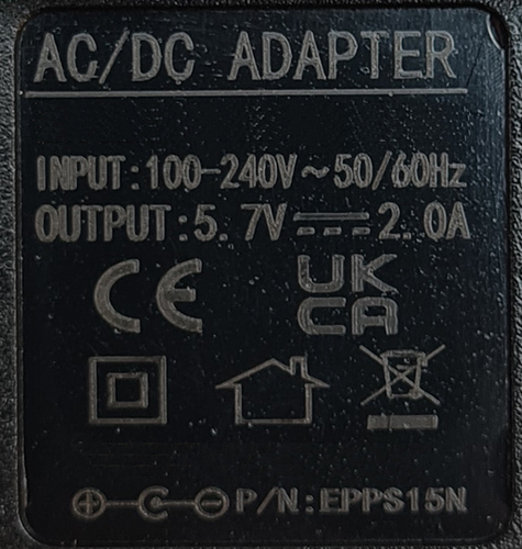 ROLAND PSD-230 5.7V 2A UK SWITCHING POWER SUPPLY ADAPTER (2 METER ...