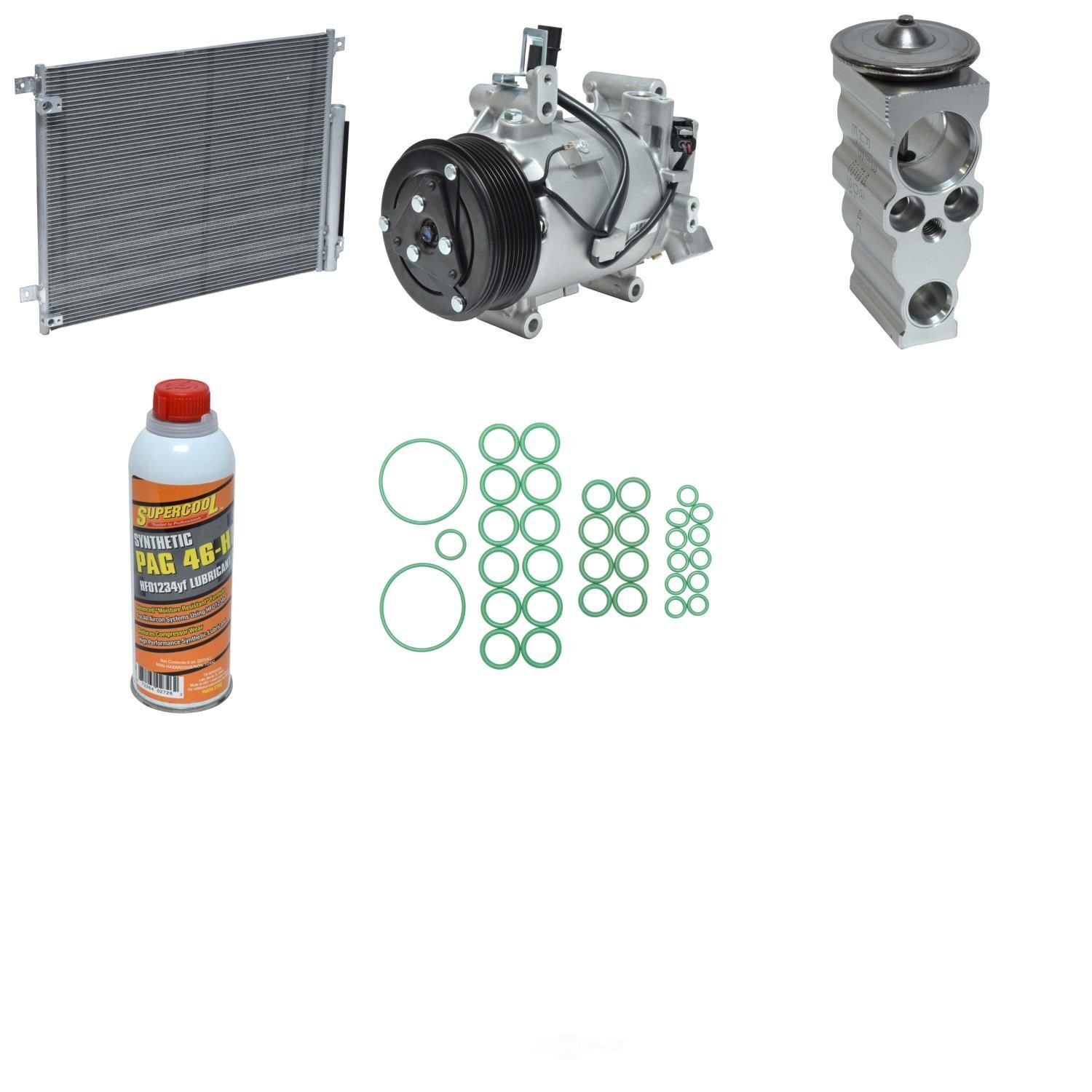 A/C Compressor Kit-DX, Eng Code: K20C2, MFI, Natural fits 16-19 Civic 2 ...